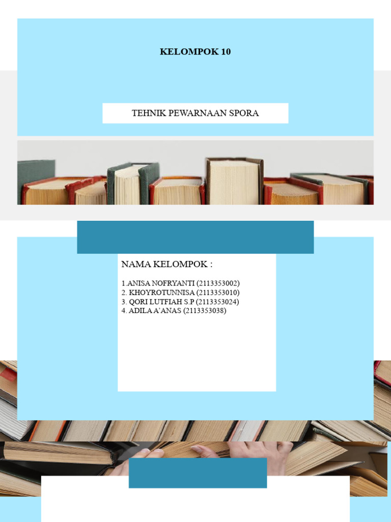 Ppt Kelompok 10 Pewarnaan Spora (1) | PDF