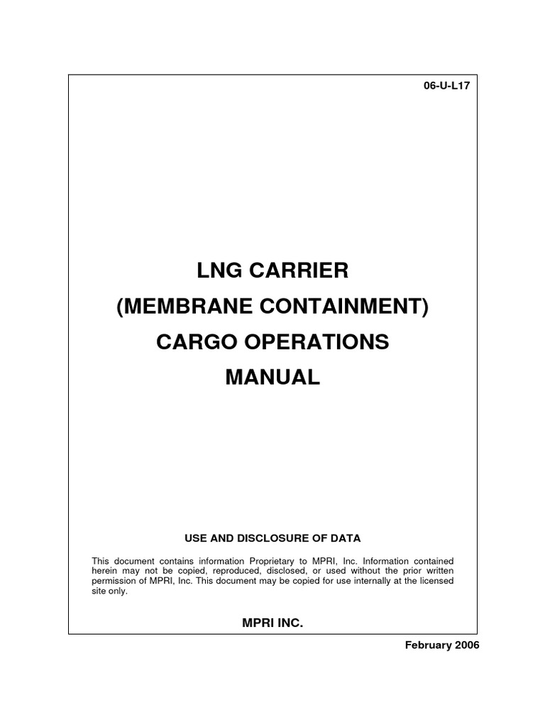 LNG (Membrane) Cargo Ops | PDF | Pump | Valve