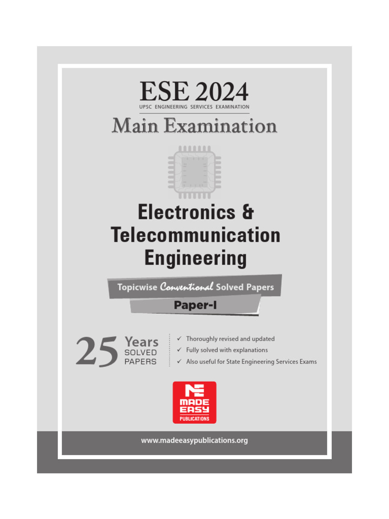 EC ESE Conventional Book_Paper-1_2024 | PDF