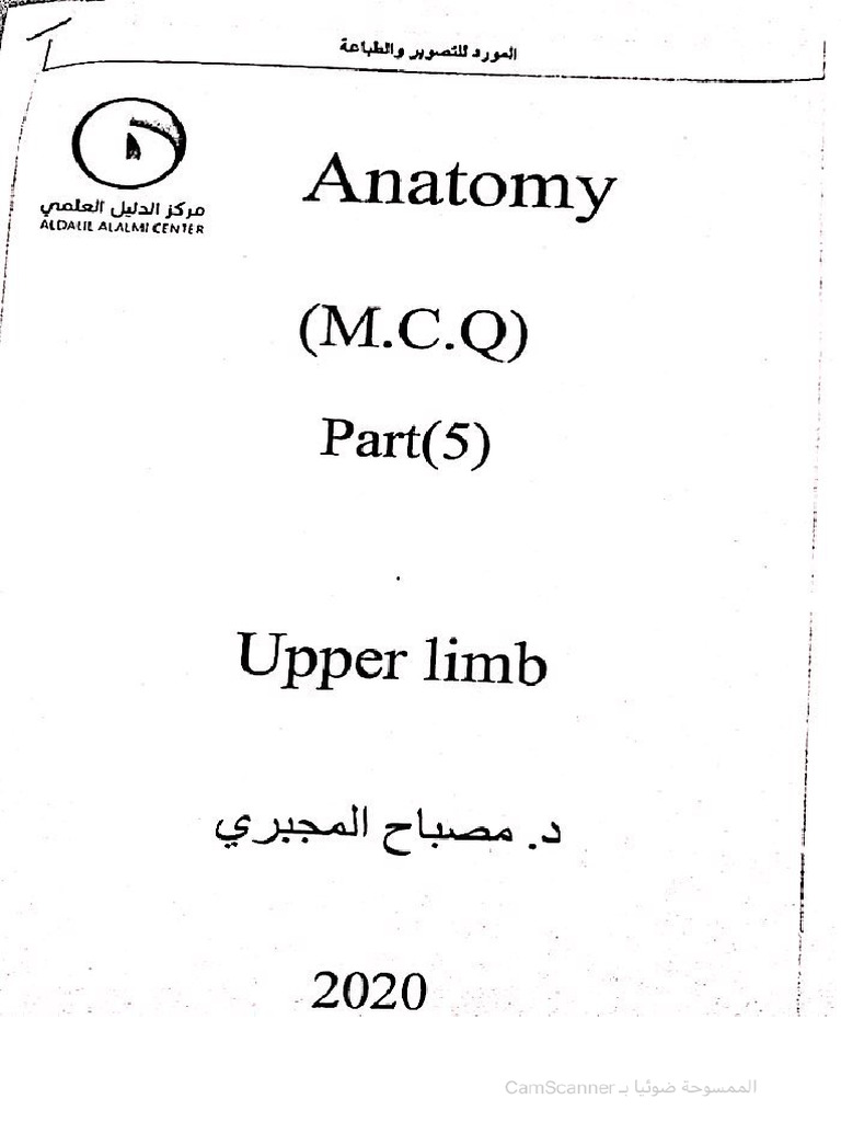 MCQs Upper Limb | PDF