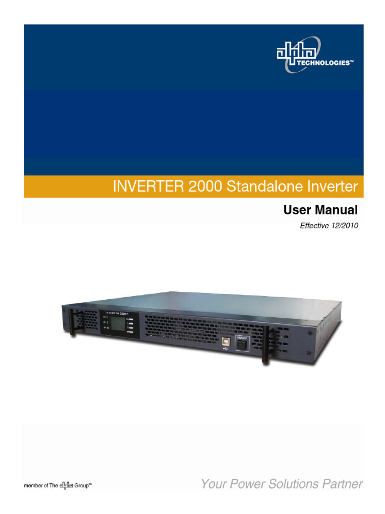INVERTER 2000 User Manual Guide | PDF