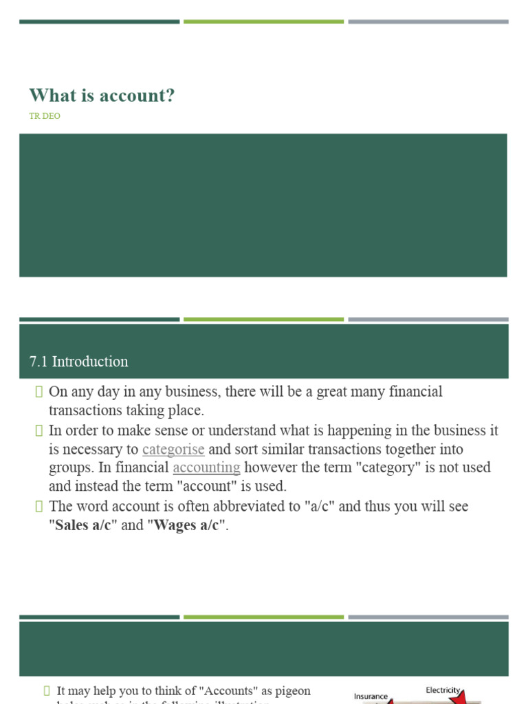 What Is Account | Download Free PDF | Debits And Credits | Private Sector