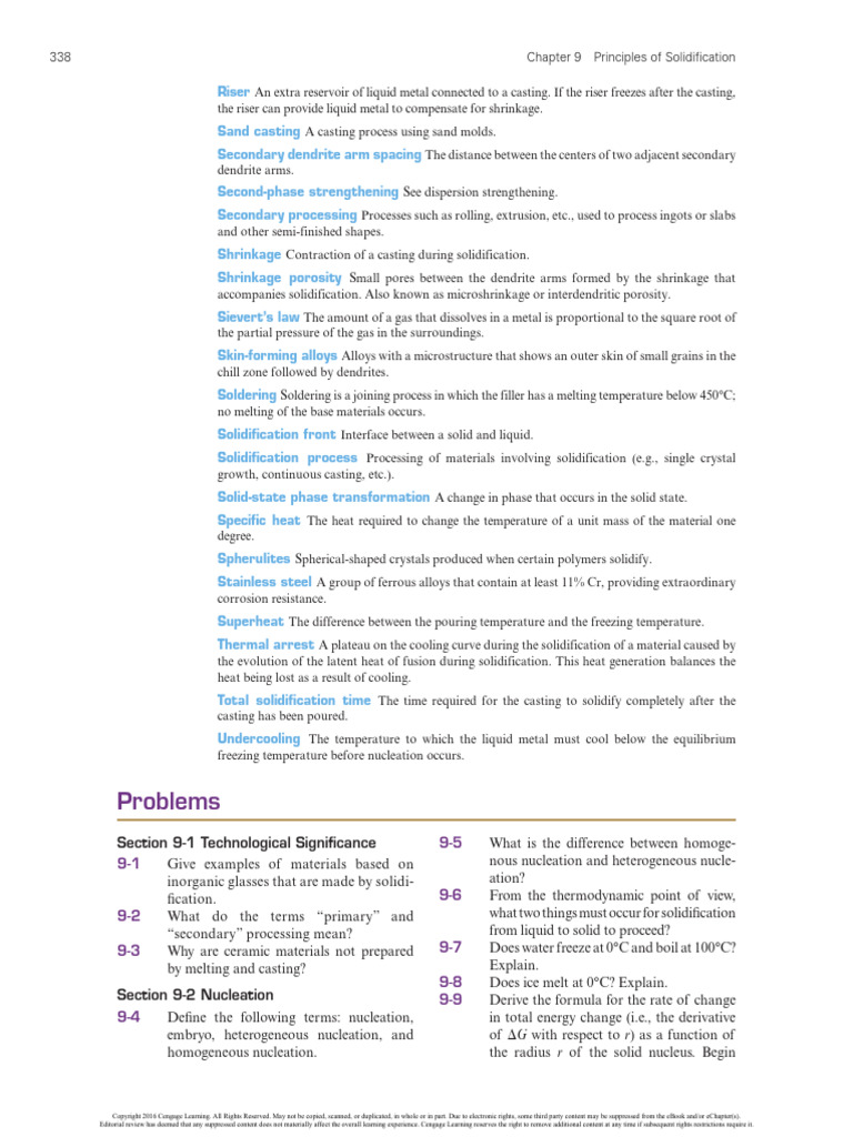 Tutorial 8 | PDF | Freezing | Nucleation
