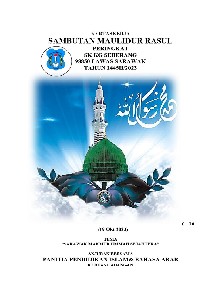 KERTAS KERJA SAMBUTAN MAULIDUR RASUL-edited 2023 Us Afiq | PDF