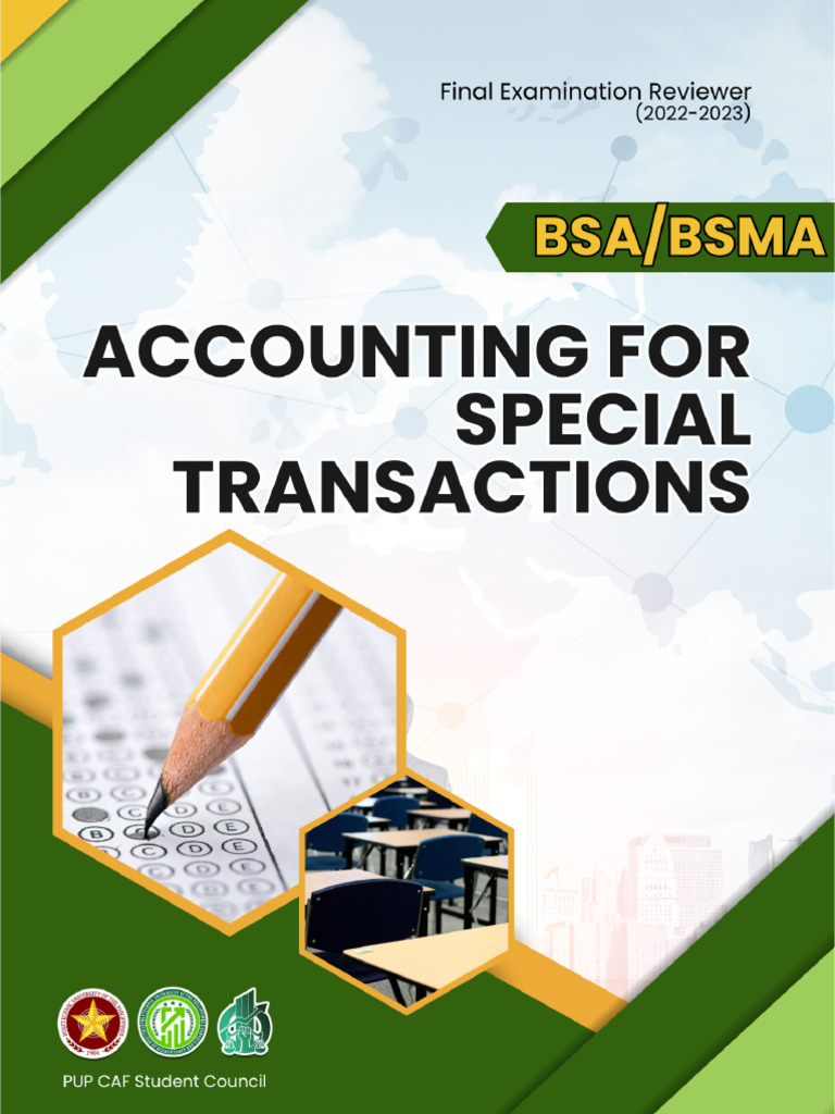 (Final) Acco 30013 - Accounting For Special Transactions | PDF | Debits And Credits | Franchising