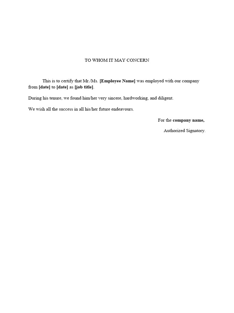 Mechanical Engineer Work Experience Certificate 1 | PDF