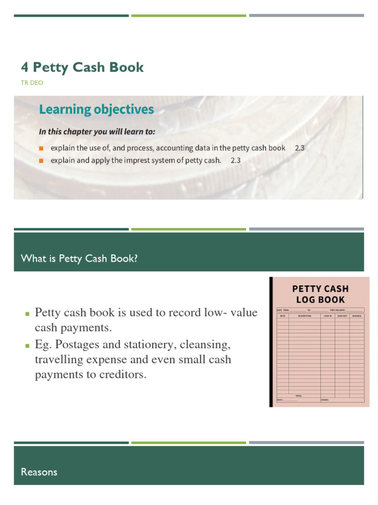 Petty Cash Book Preparation Guide | PDF | Law