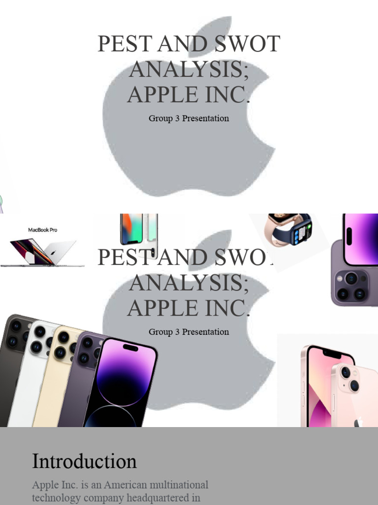 Pest and Swot Analysis; Apple Inc Group 3 | PDF | Apple Inc. | Taxes