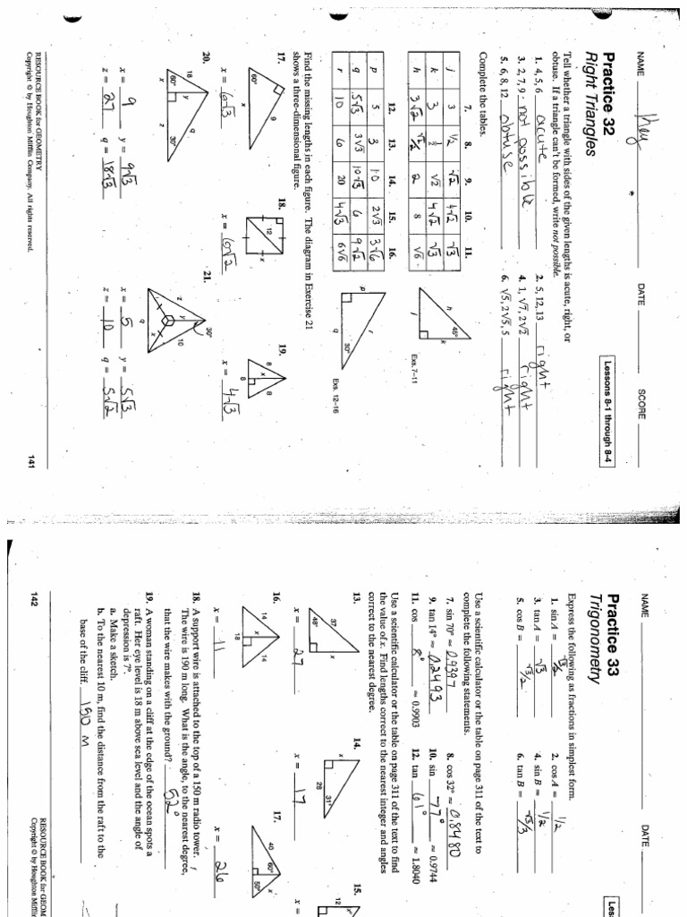 Ch. 8 Review Packet - Answers | PDF