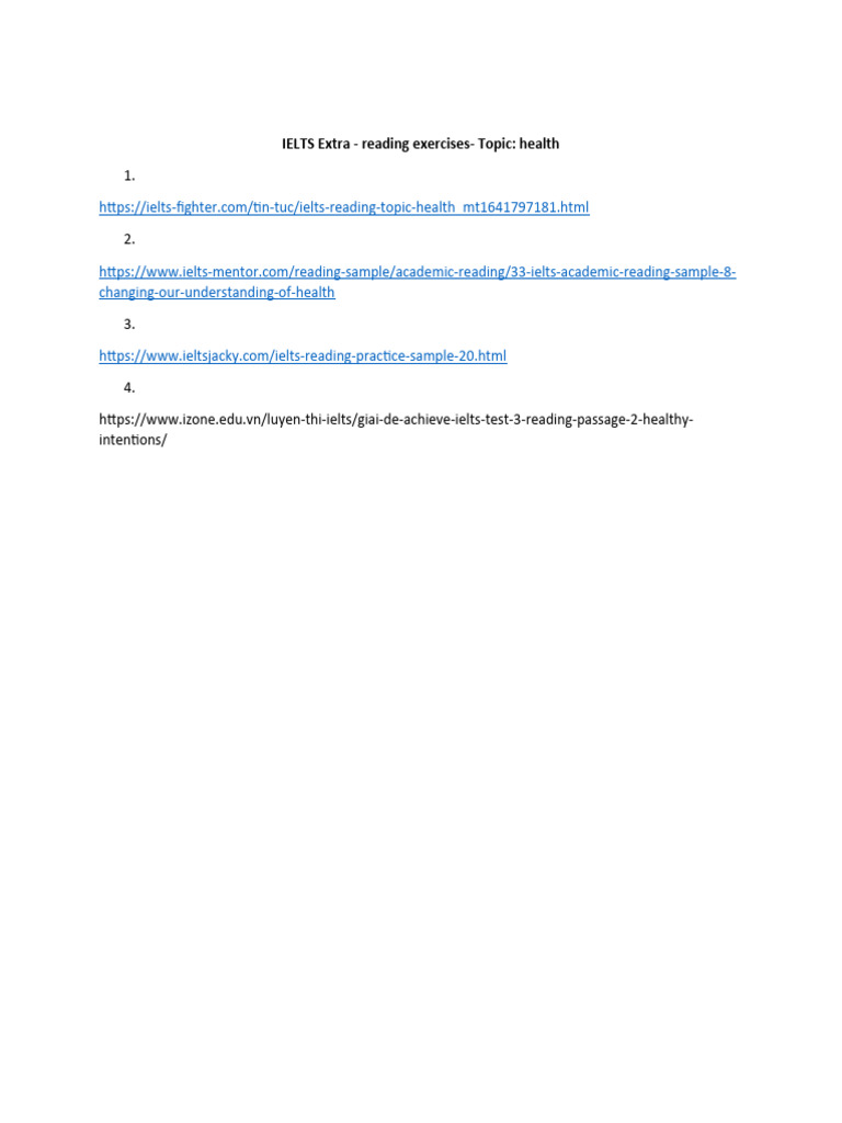 IELTS Extra - Reading Exercises | PDF