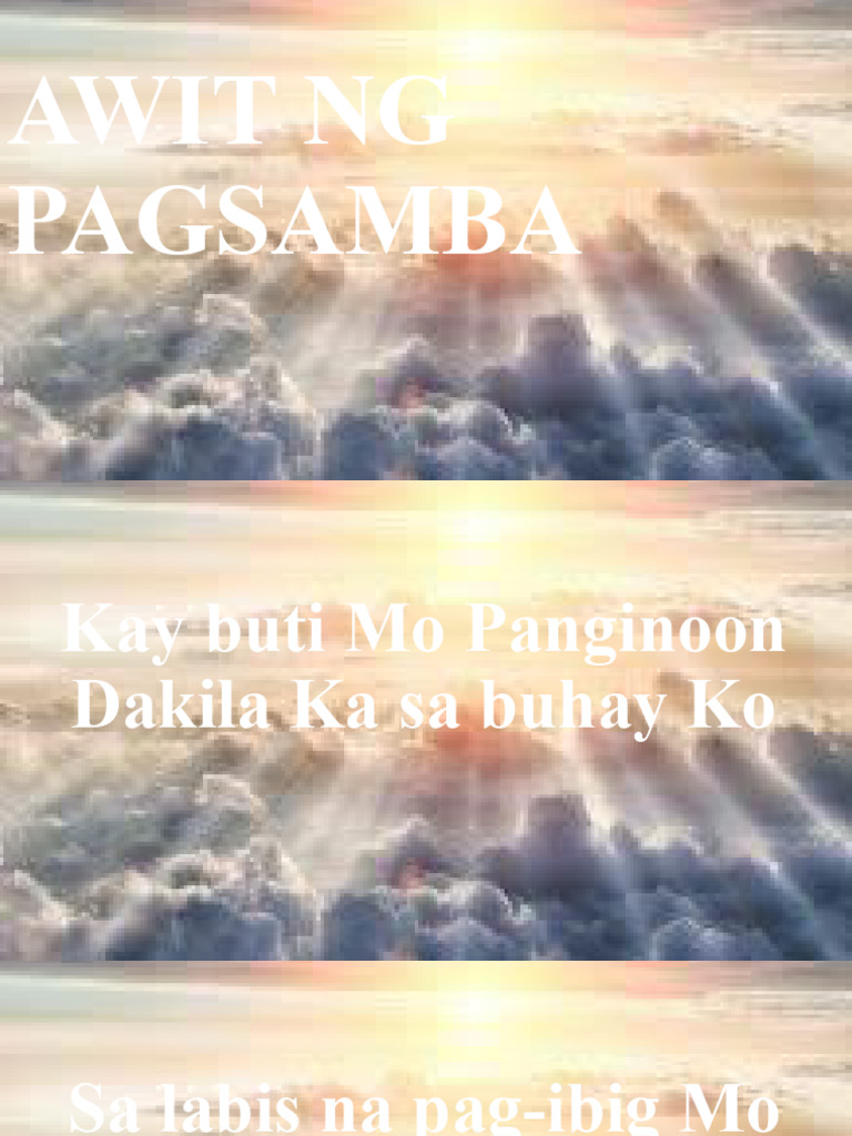 Awit NG Pagsamba - Abba Father-Wps Office | PDF | Religion ...