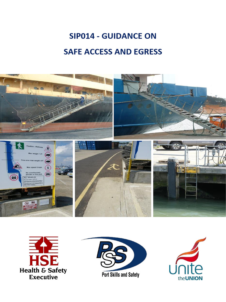 Sip014 - Guidance On Safe Access and Egress | PDF | Occupational Safety ...
