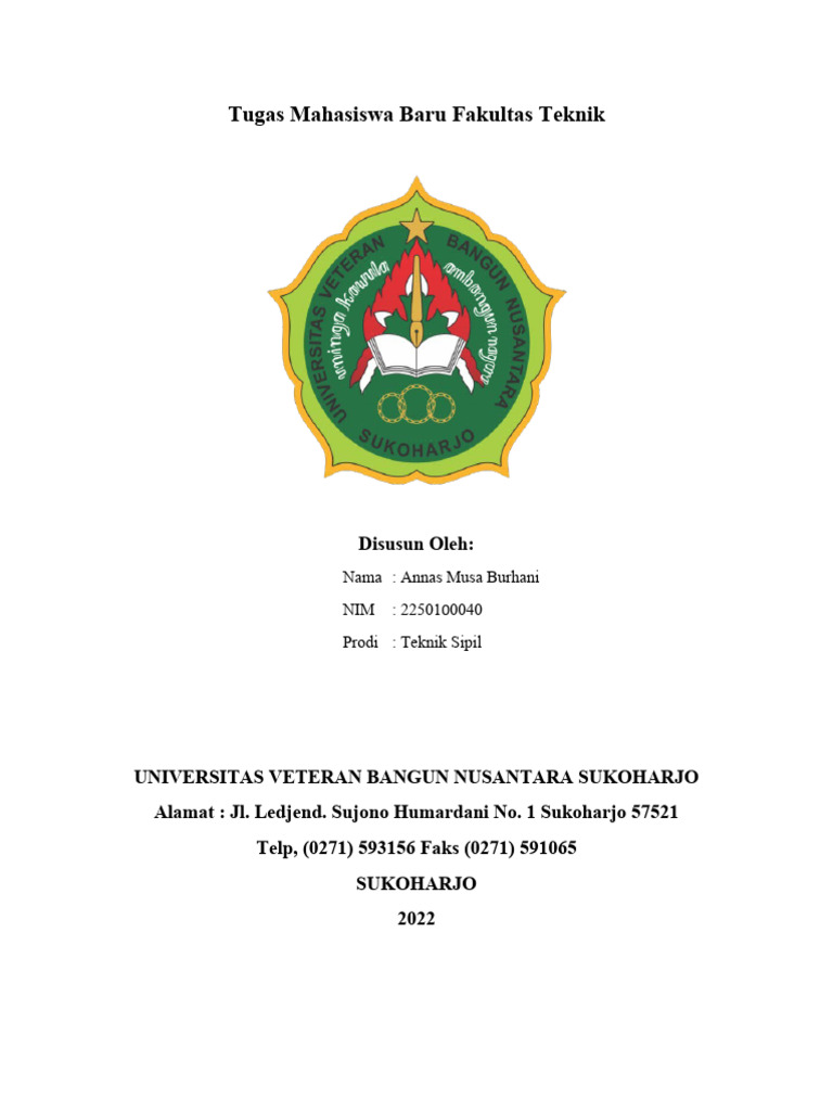 Tugas Maba Teknik Sipil - Annas Musa Burhani | PDF