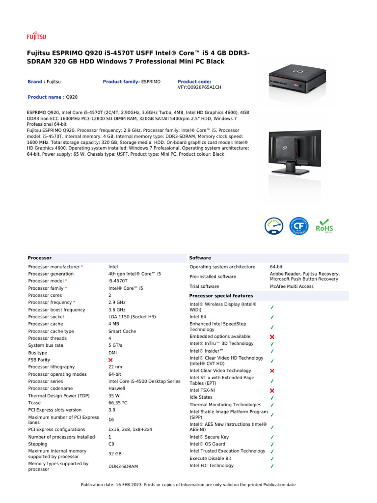 Product PDF | PDF | Intel | Central Processing Unit