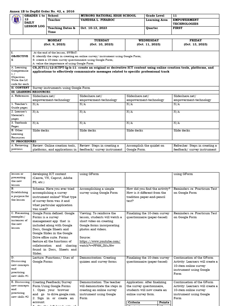 Emtech DLL WK 7 | PDF | Educational Technology | Cognitive Science