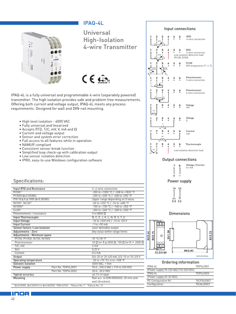 Catalog Sheet IPAQ-4L EN | PDF | Electrical Equipment | Materials Science