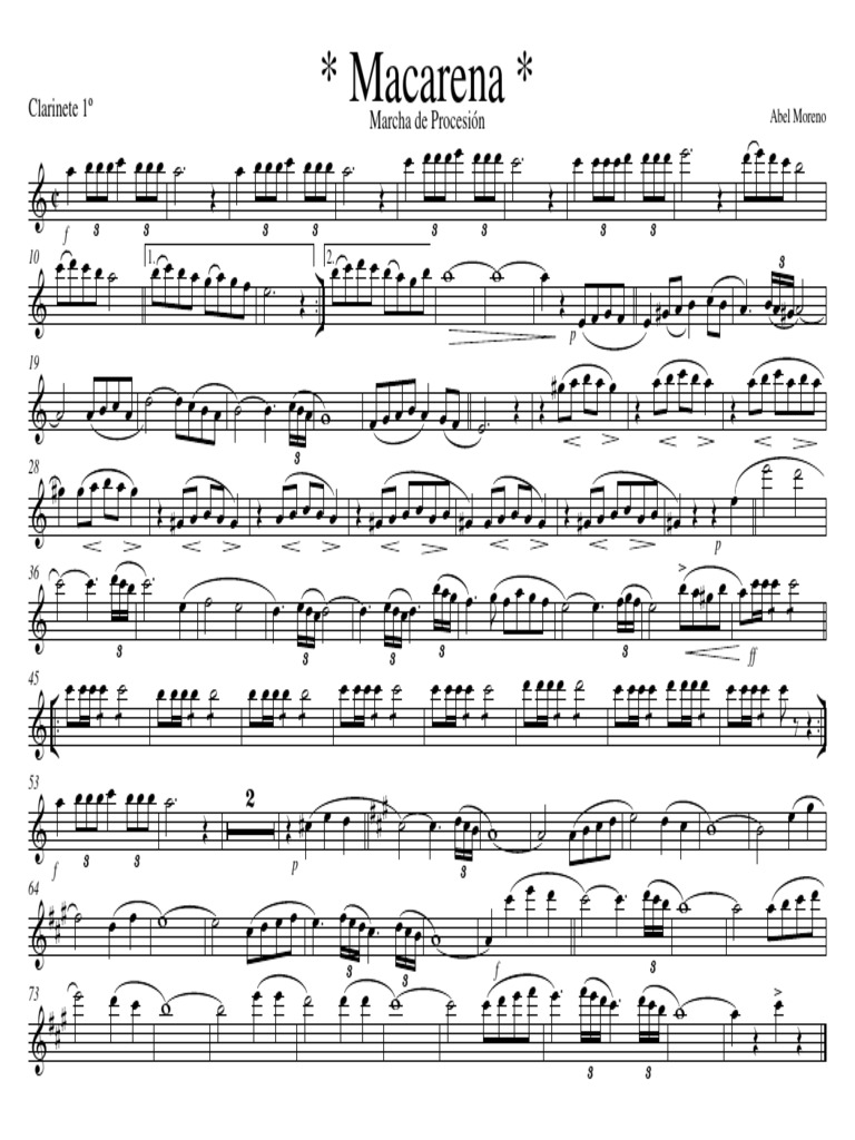 Macarena (Abel Moreno) cl1 | PDF
