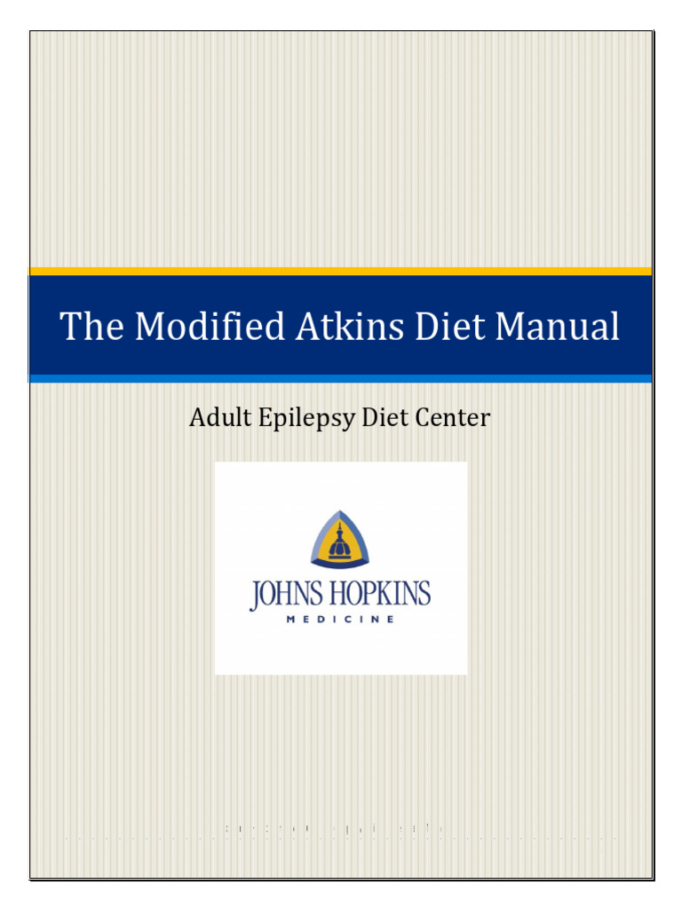 The Modified Atkins Diet Manual Vol 2 | PDF | Carbohydrates | Diet ...