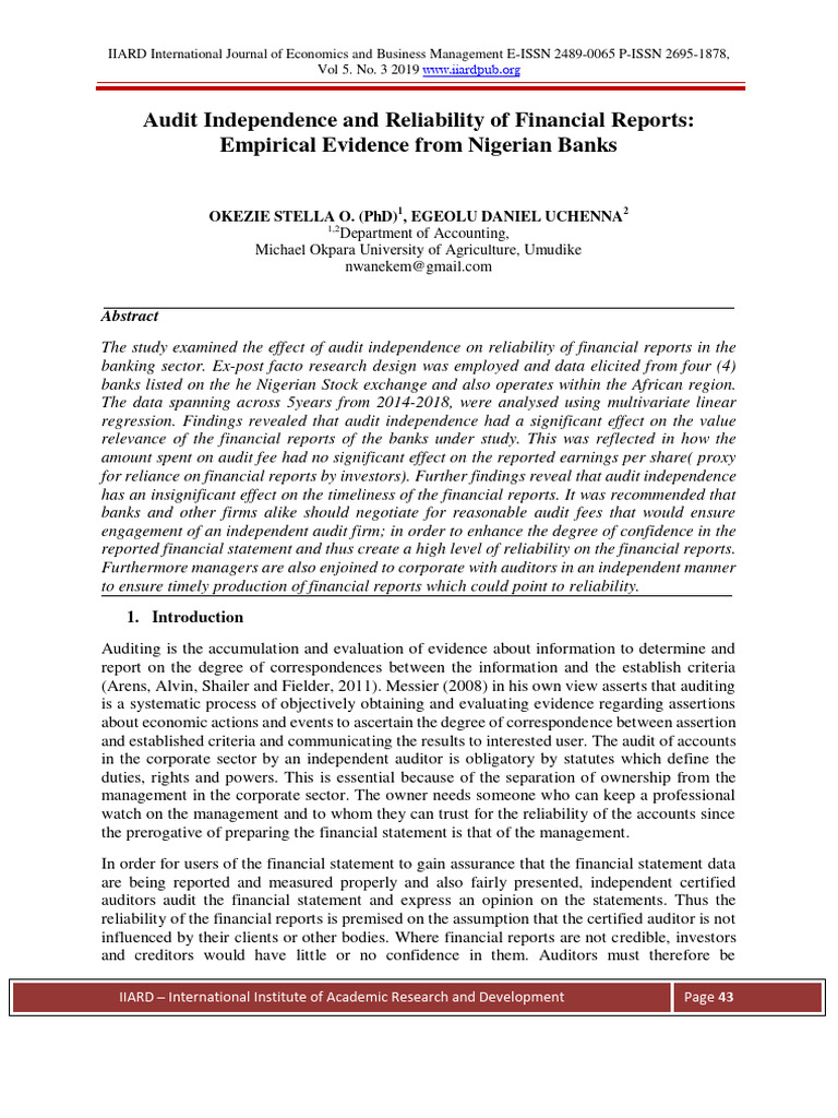 Auditors Independence 2 | PDF | Financial Audit | Audit