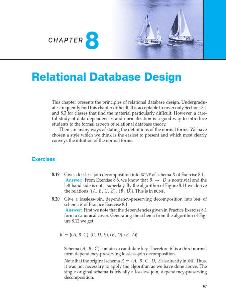Relational Database Design: Exercises | PDF