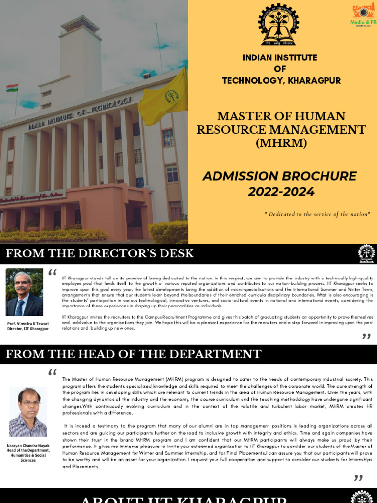 MHRM Brochure | PDF | Human Resource Management | Doctor Of Philosophy