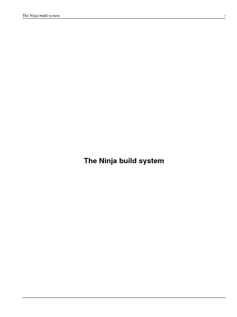 Manual Build System Pdf Scope Computer Science Command Line Interface