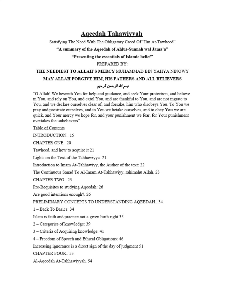 Essentials of Islamic Aqeedah Explained | PDF | God In Islam | Tawhid