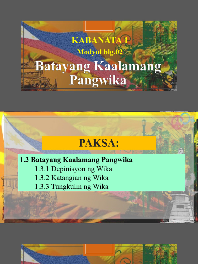 Fil 1 Kabanata 1 Modyul 2 | PDF