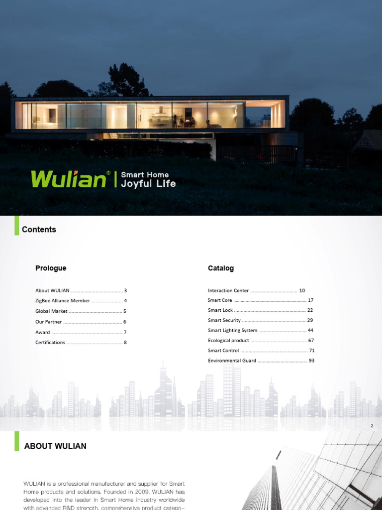 Wulian Smart Home Door Guardian Guide | PDF | Wi Fi | Internet Of Things