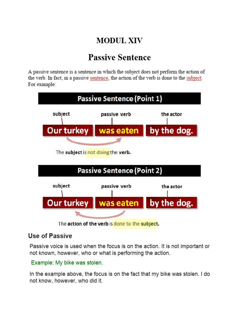 Modul Xiv English I 20 | PDF | Subject (Grammar) | Verb
