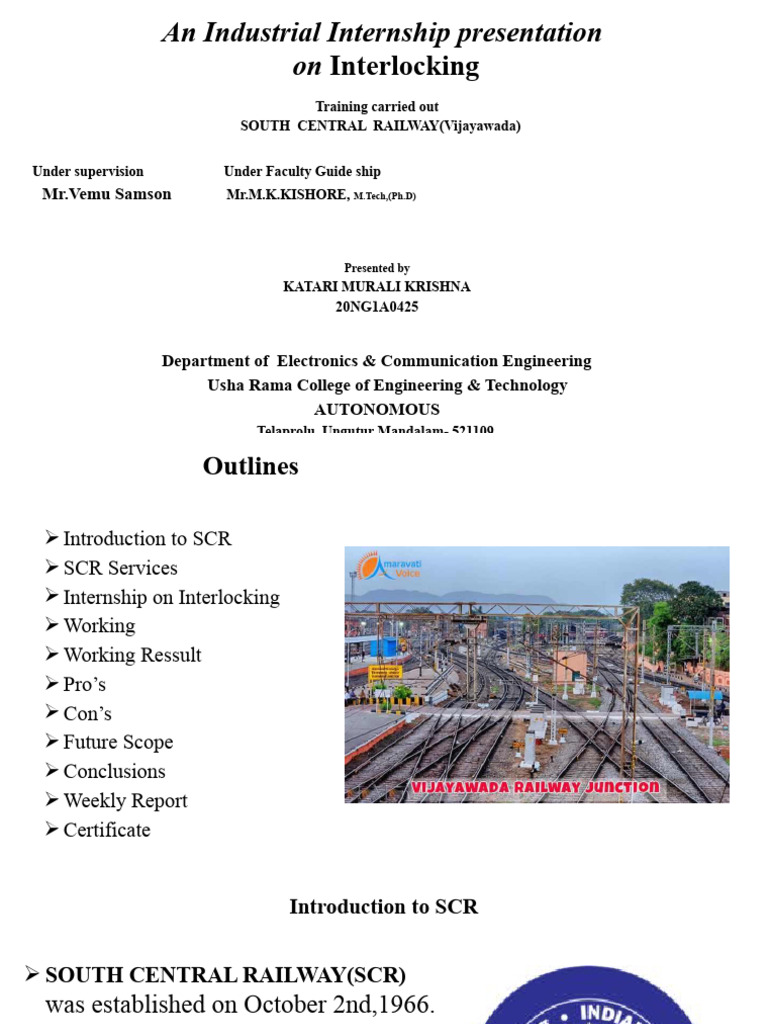 425 Internship | PDF | Rail Transport | Train