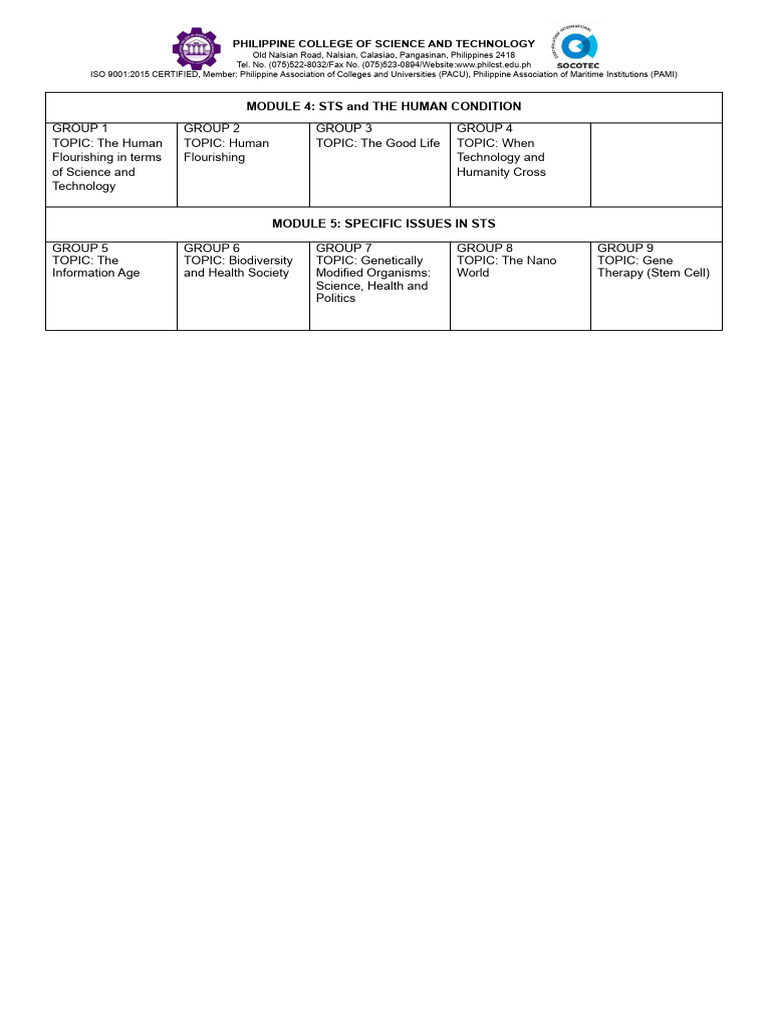 COA 3 Rubrics 1 | PDF