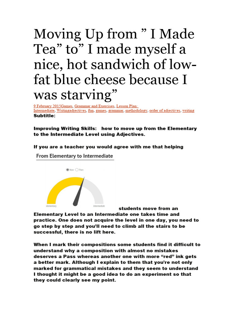 Improving Writing Skills | PDF