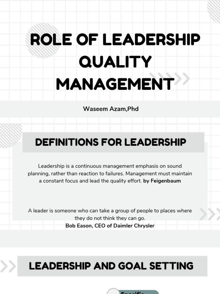 Leadership | PDF | Leadership | Quality Management System