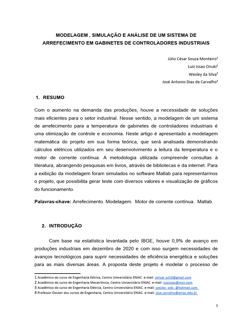 Exemplo de Modelo de Artigo - Relatório Executivo Completo | PDF