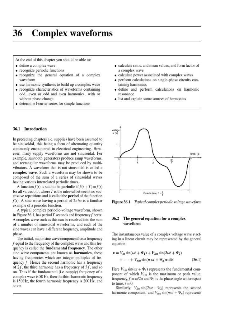 Complex Waveforms Pdf Pdf 