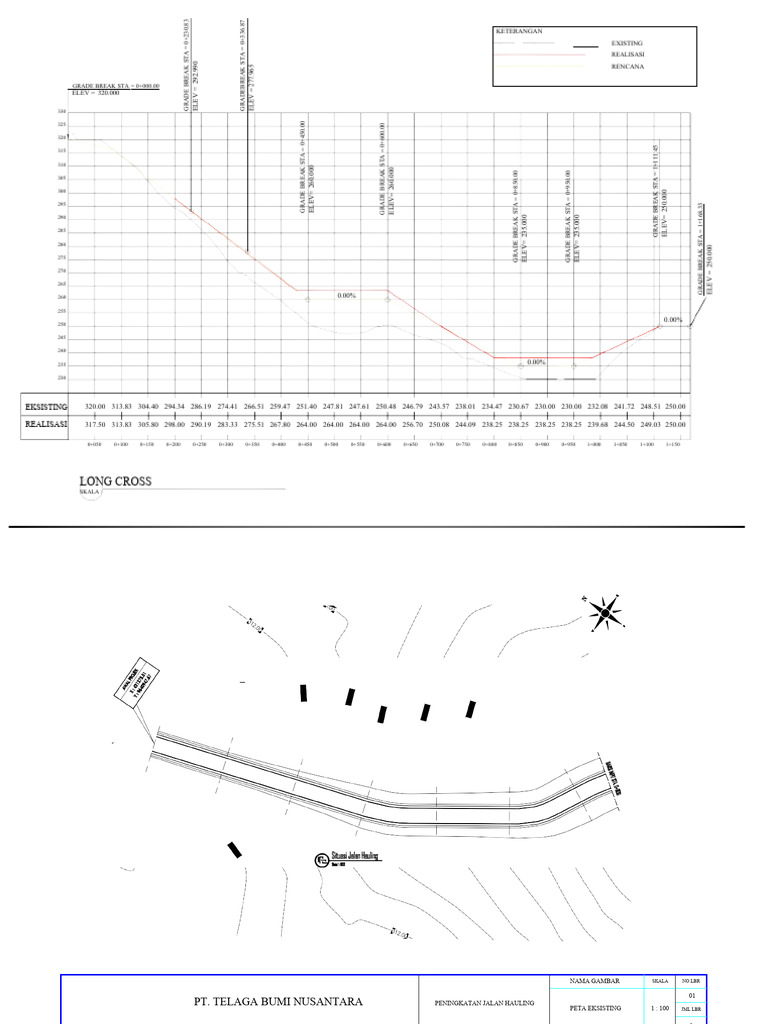 AS Bult Drawing Jalan Hauling PT. CDSM | PDF