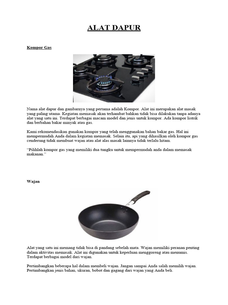 Alat Dapur | PDF