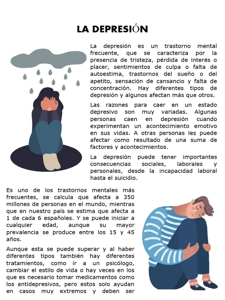 Causas y Tratamientos de la Depresión | PDF | Relaciones personales ...