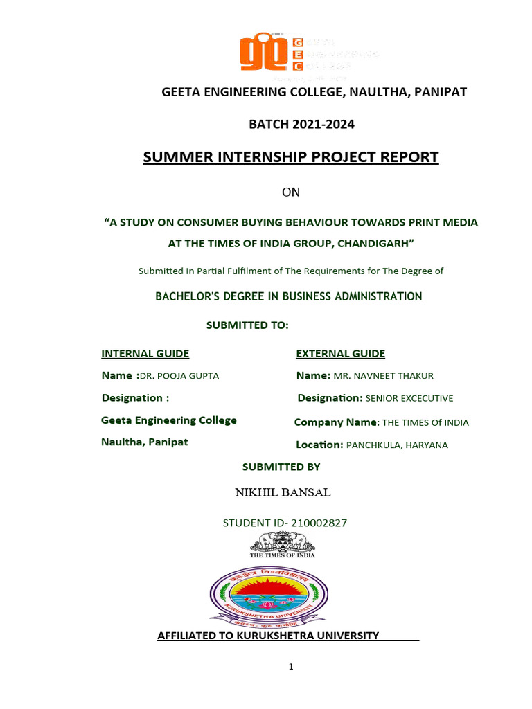 Nikhil Project Toi | PDF