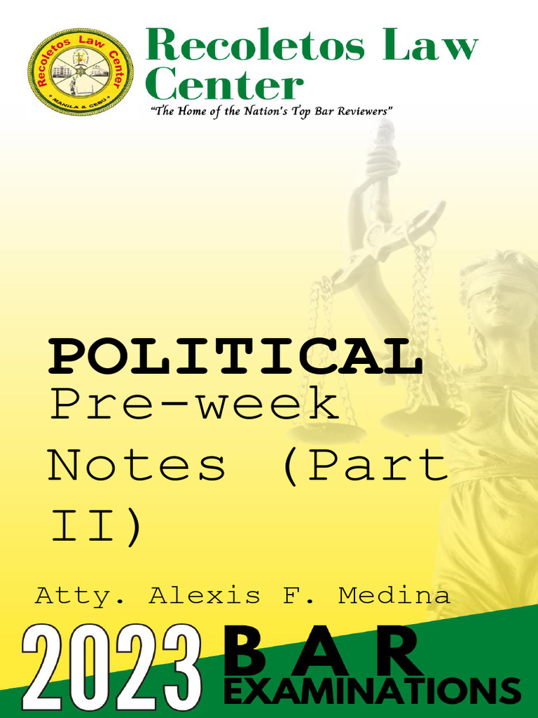 POLI Preweek Part 2 2023 Atty Medina | PDF | Defamation | Overbreadth ...
