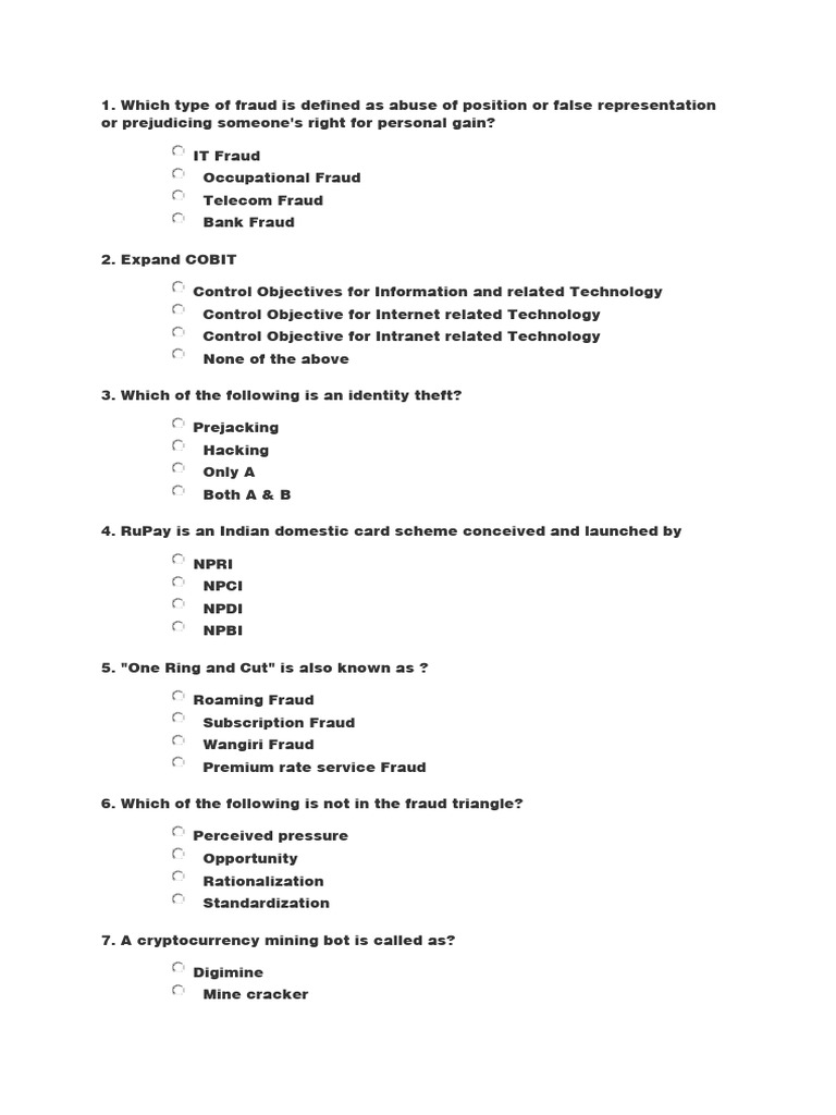 A1 Forms Of Cyber Crimes Pdf
