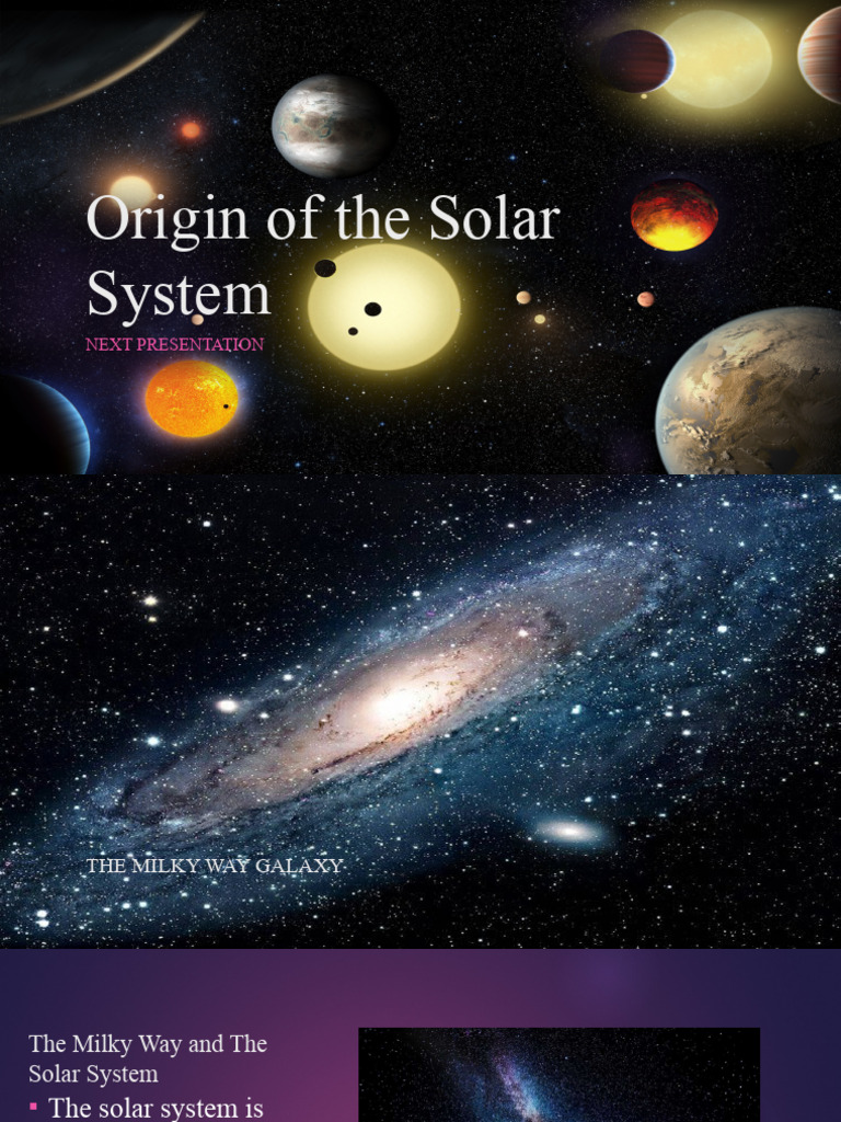 2024 FIRST 2.the Origin of Solar System | PDF | Solar System | Planets