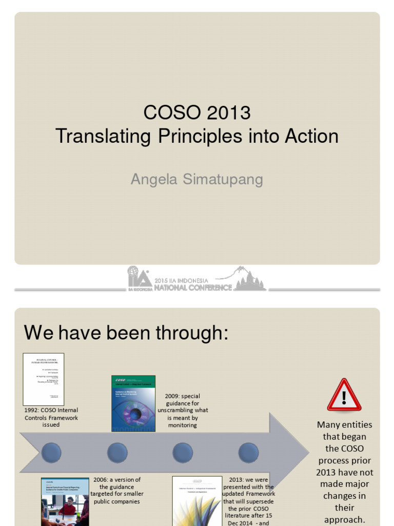 T1a-Coso 2013 | PDF | Internal Control | Audit