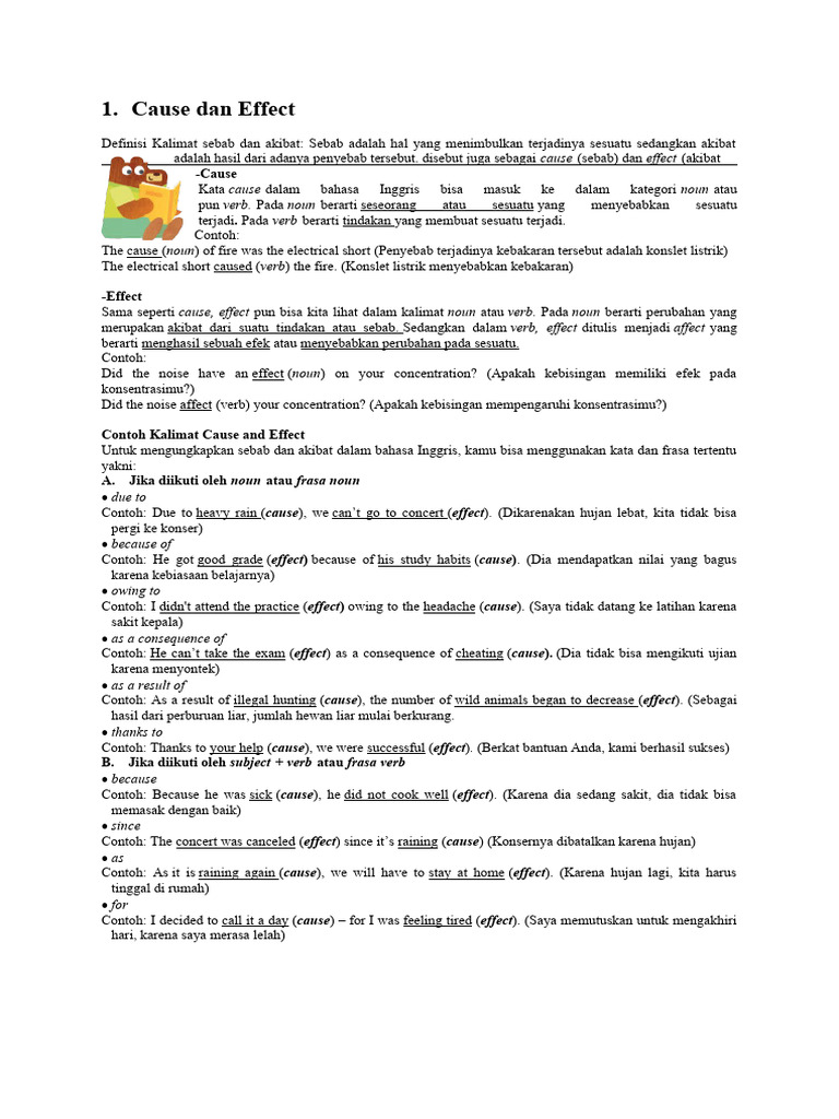 Cause Dan Effect | PDF