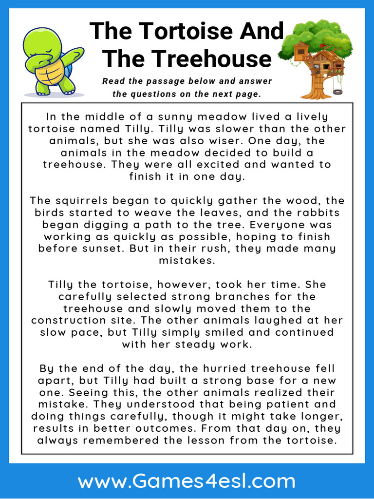 Grade 4 Reading Comprehension Worksheet 2 | PDF