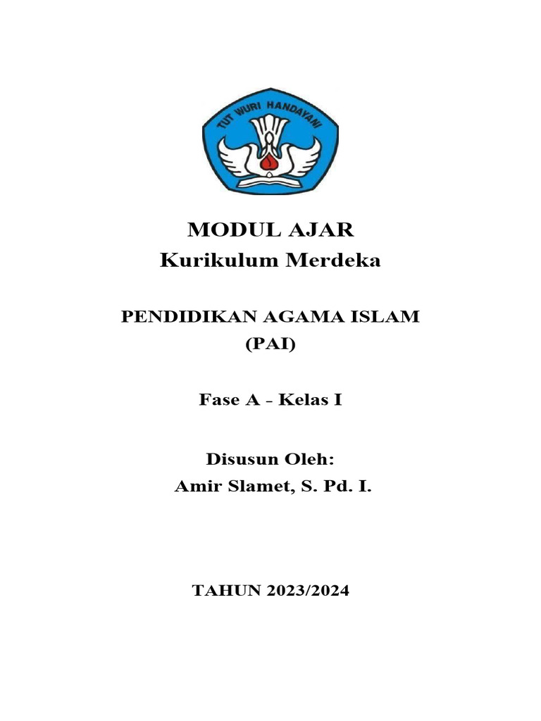 Modul Ajar Pai Kls 1 Bab 1 | PDF | Kajian Bahasa Asing