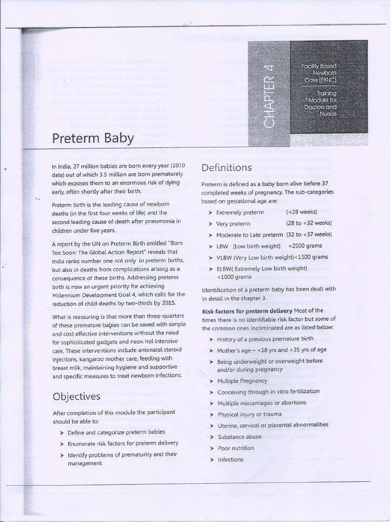 Preterm Baby | PDF