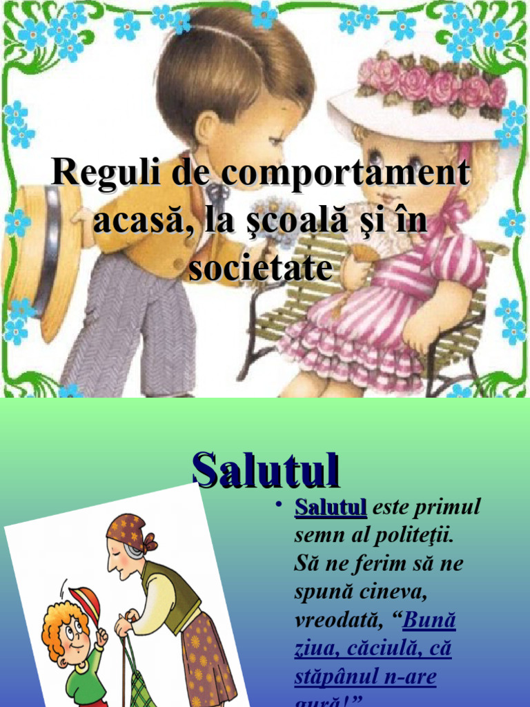 Reguli de Comportament | PDF