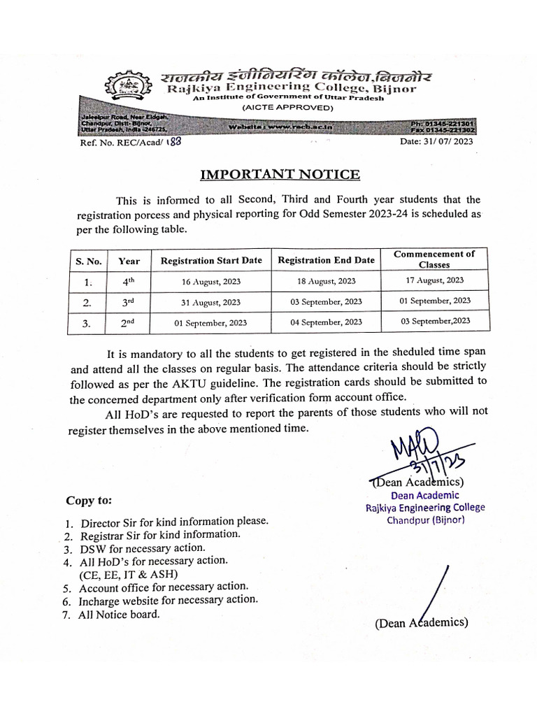 Odd 23-24 Registration | PDF